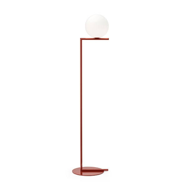 IC F1 Floor Lamp in Red Burgundy From Flos | AndLight