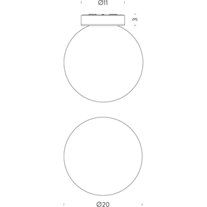 Nemo Asteroid Ceiling Light Chrome/ Opal