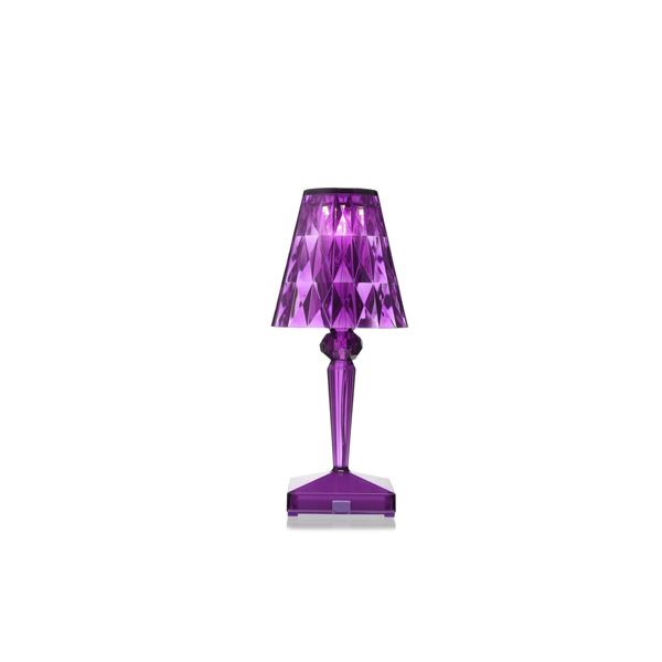 Kartell Battery Table Lamp Plum - Fri fromgt!