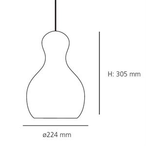 Fritz Hansen Calabash Pendant P2 Gold | AndLight