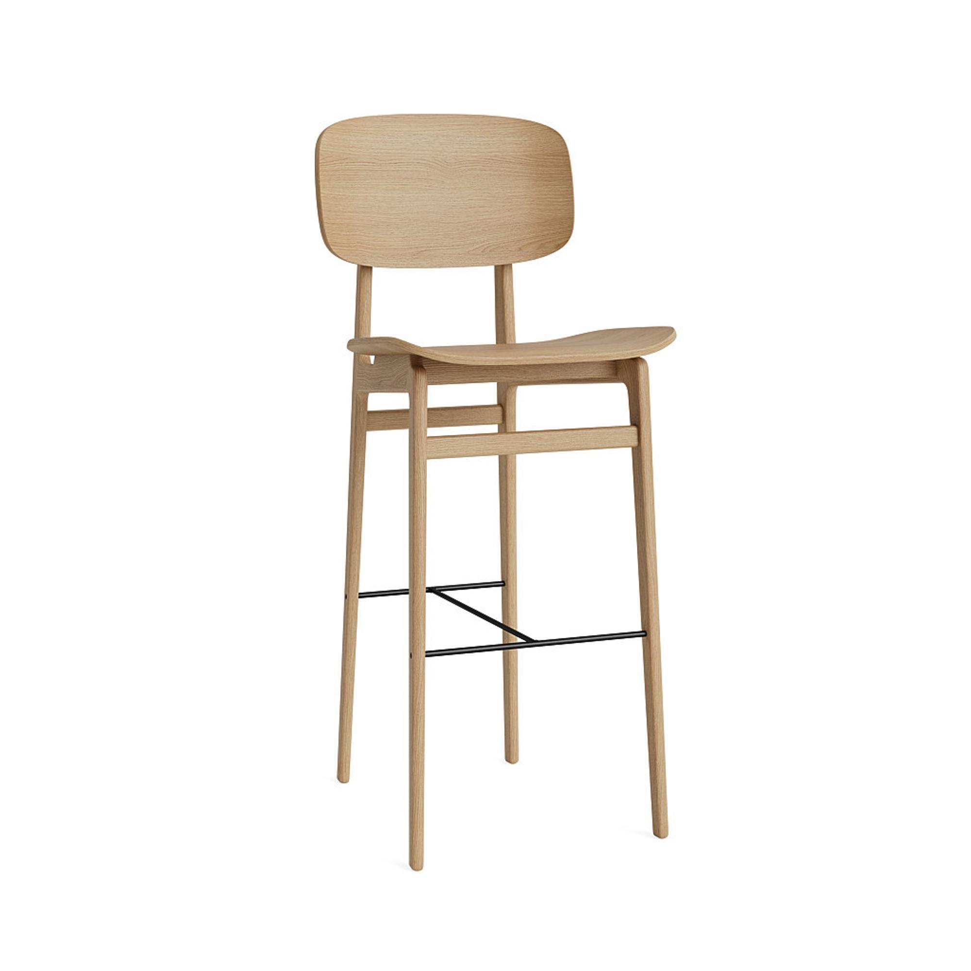 NORR11 NY11 Bar Stool H75 cm Oak Wood | AndLight